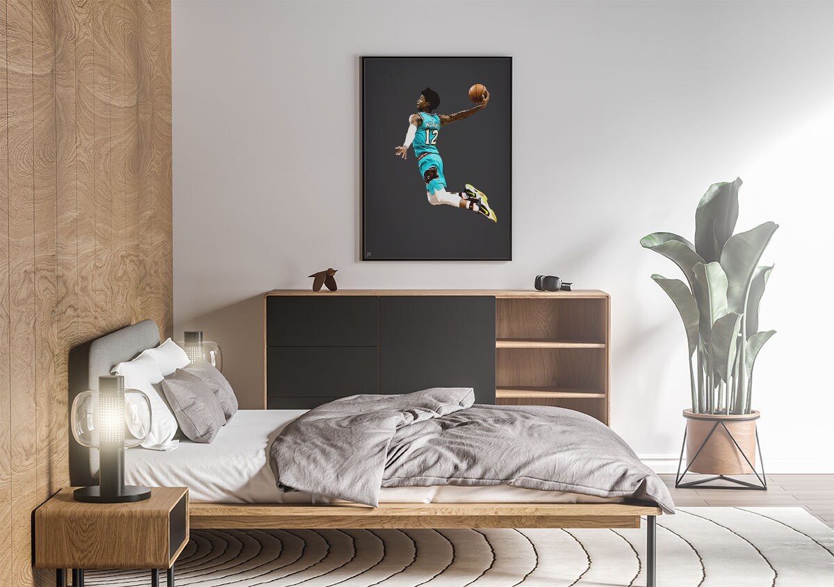 Ja Morant Dunk Poster Basketball Poster Sports Print - Etsy