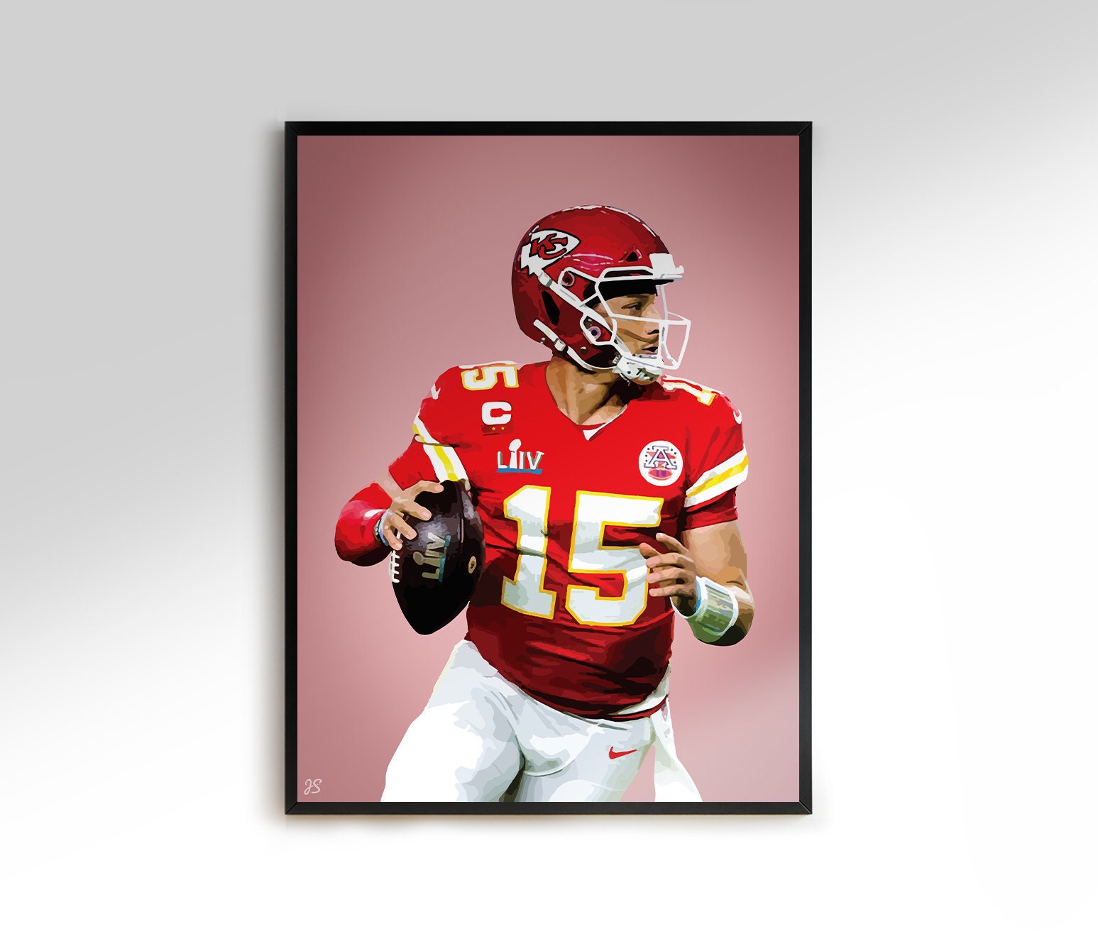 Patrick Mahomes Poster Kansas City Chiefs Print NFL Poster - Etsy