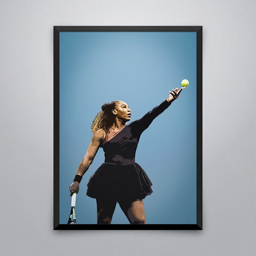 Serena Williams Poster Tennis Poster Tennis Artwork Sports - Etsy