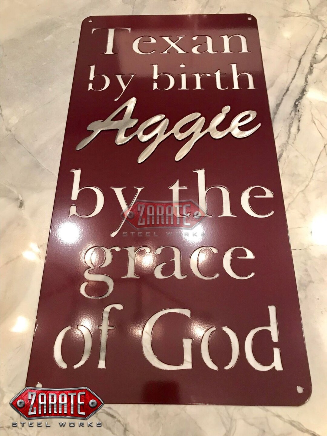 Texan by Birth Aggie by the Grace of God - Etsy