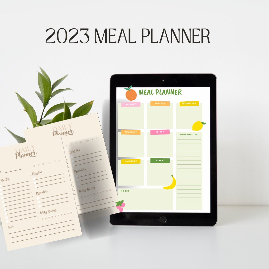 2023 Meal Planner Printable Kit | Food Prep | Recipe Planner | Weekly ...