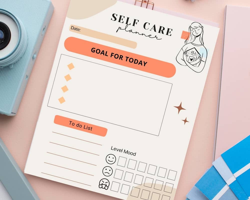 Self Care Checklist Printable, Printable Self Care Planner, Printable ...