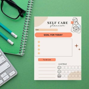 Self Care Checklist Printable, Printable Self Care Planner, Printable ...