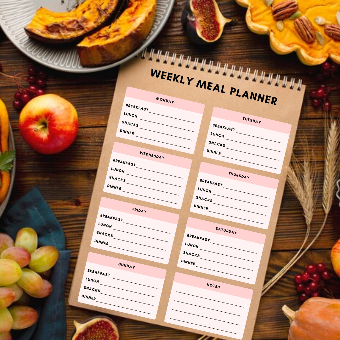 Planner Printable Kit | Food Prep | Daily Food Journal| Recipe Planner ...