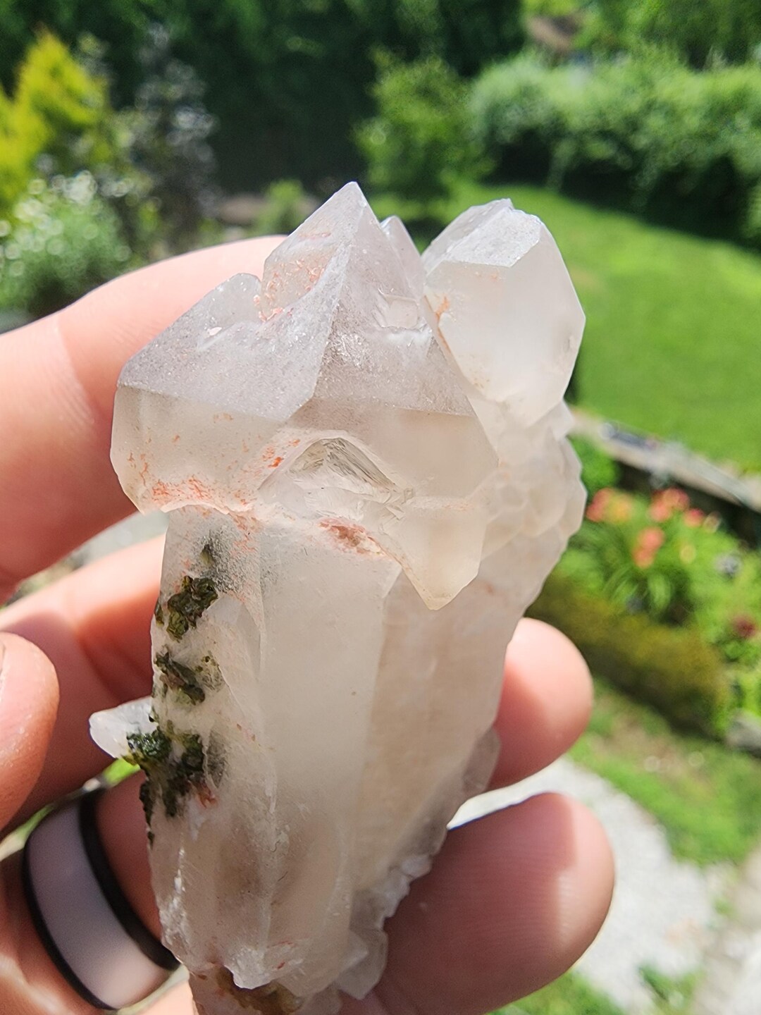 Tri-scepter Quartz With Tourmaline From Minas Gerais, Brazil - Etsy