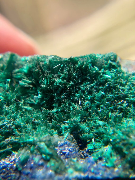 Brochantite With Linarite Mineral Specimen From Morocco | Etsy