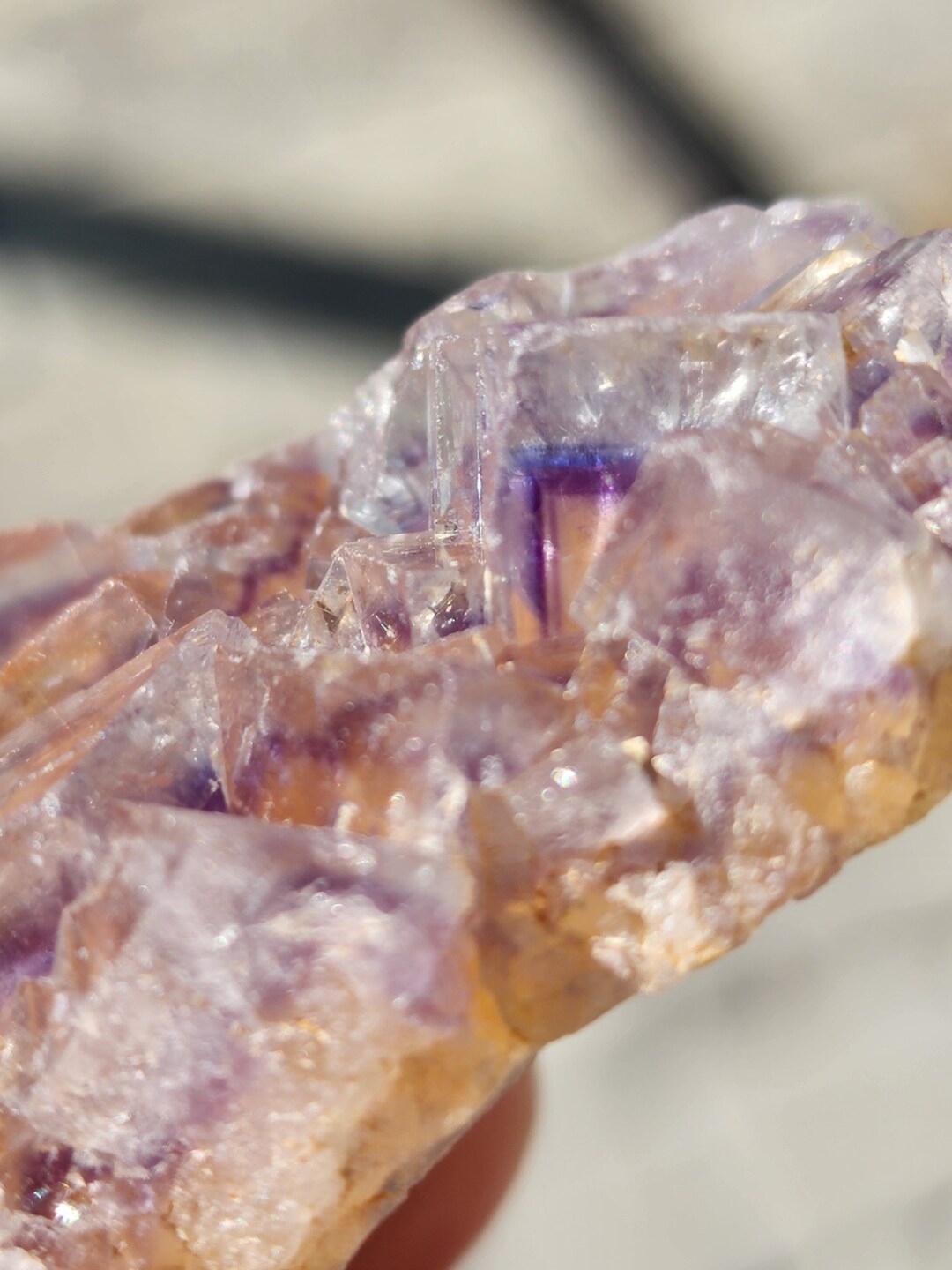 Tri-colored Fluorite From La Barre Auvergne France - Etsy