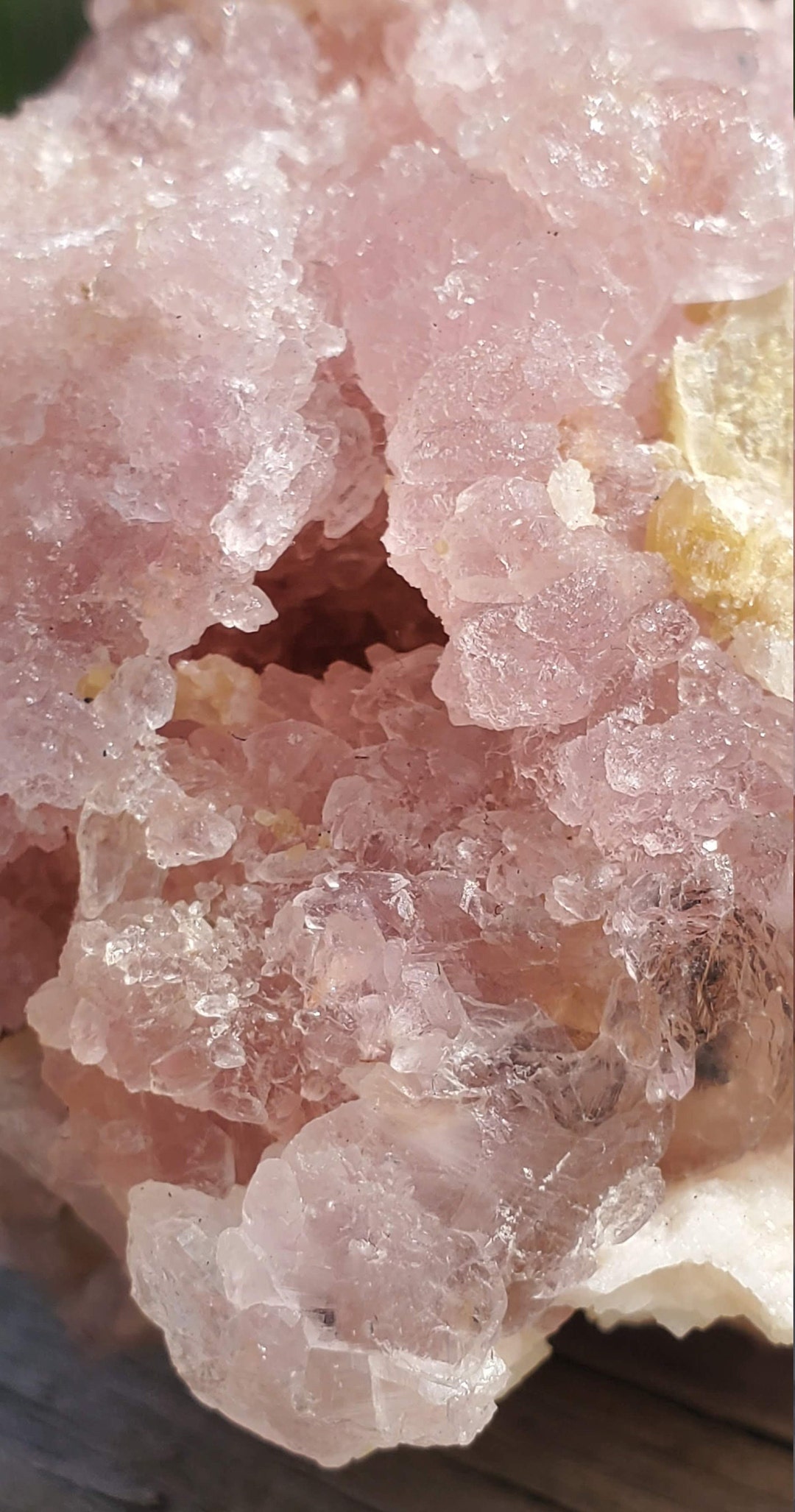 Cabinet Elestial Rose Quartz Crystal From Brazil - Etsy