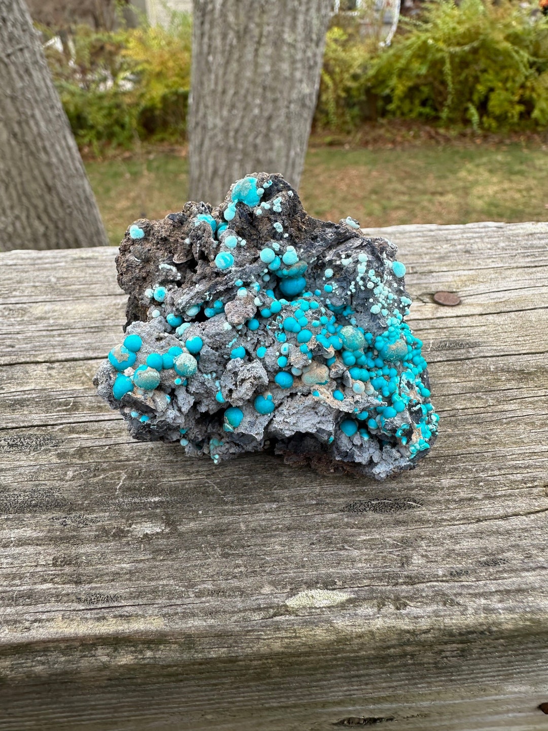 Chrysocolla on Matrix From Planet Mine Arizona USA - Etsy