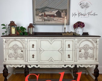 Sold Out-jacobean Buffet, Sideboard, French Country Buffet, Hand ...