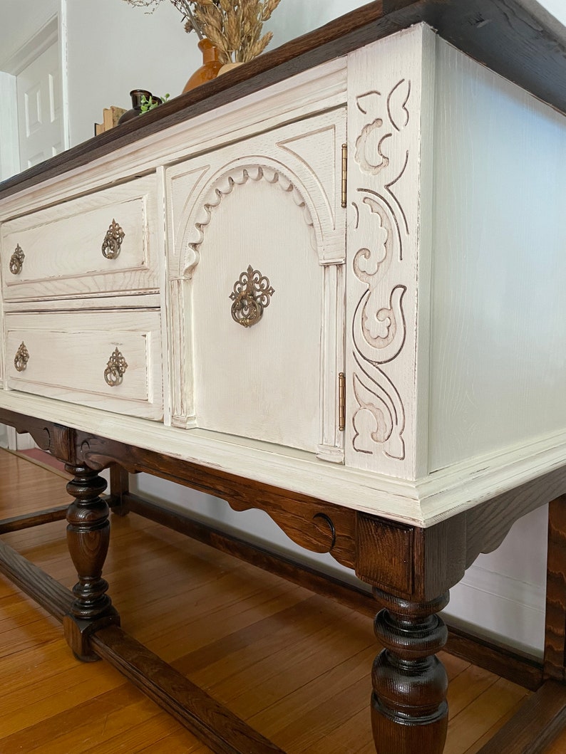 Sold Out-jacobean Sideboard Buffet - Etsy