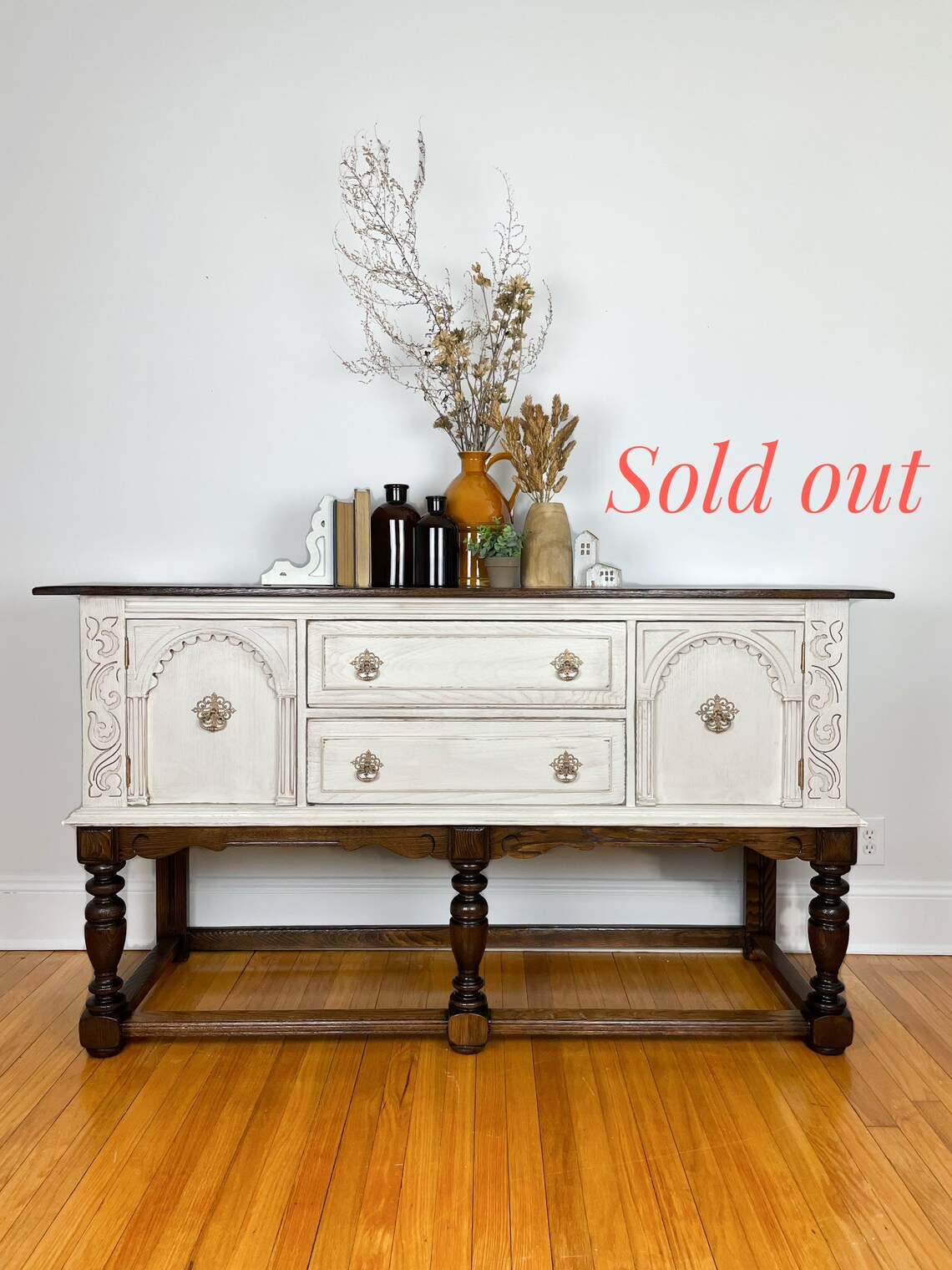 Sold Out-jacobean Sideboard Buffet - Etsy