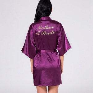 Purple Bridesmaid Robes, Purple Wedding Robes, Purple Bridal Party ...
