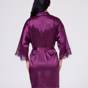 Purple Bridesmaid Robes, Purple Wedding Robes, Purple Bridal Party ...