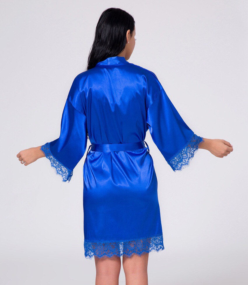 Royal Blue Bridesmaid Robes Royal Blue Satin Robes Royal | Etsy