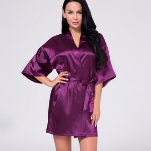 Purple Bridesmaid Robes, Purple Wedding Robes, Purple Bridal Party ...