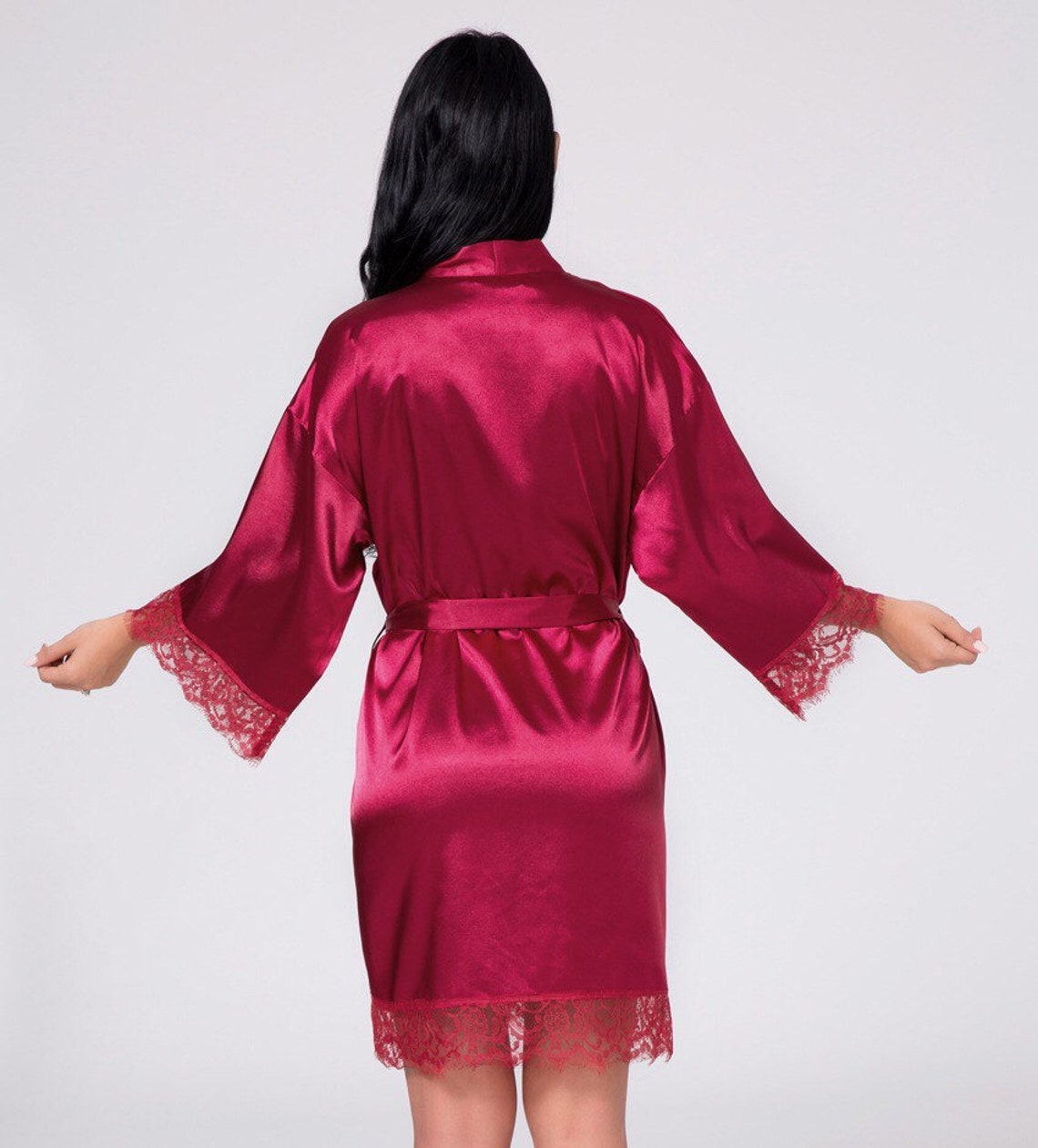 Wine Bridesmaids Robes Wine Wedding Robes Vine Bridal Party - Etsy