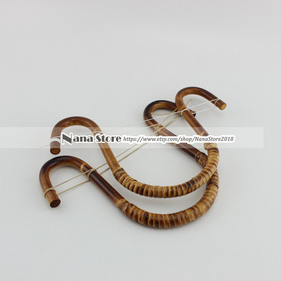 A Pair of 20 15cm Rattan Handles for Bag Handcraft Material | Etsy