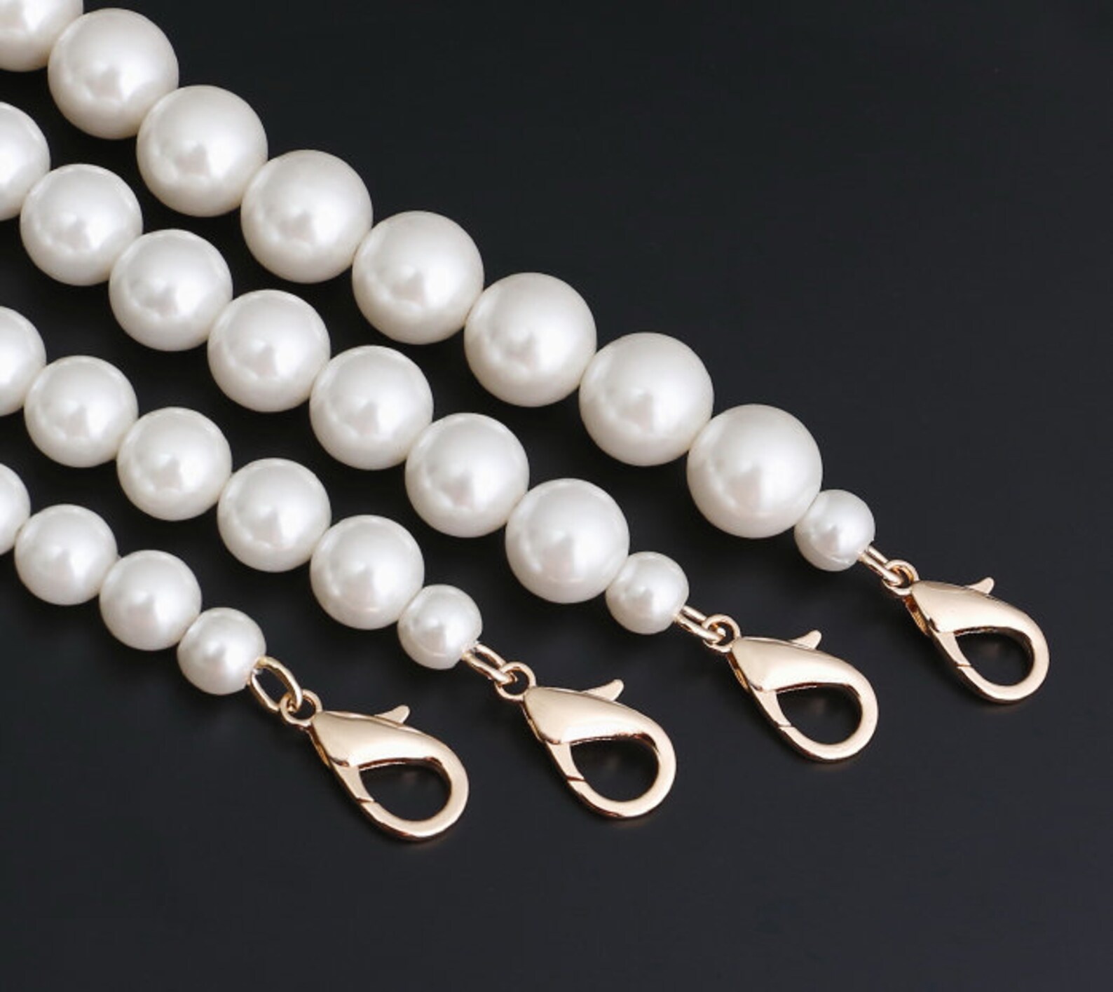 Pearl Acrylic High Quality Purse Chain Metal Shoulder Handbag | Etsy