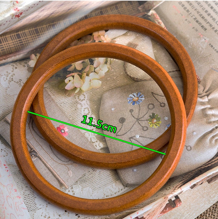 A pair of 11.5cm Wooden Handles for Bag Handcraft Material | Etsy