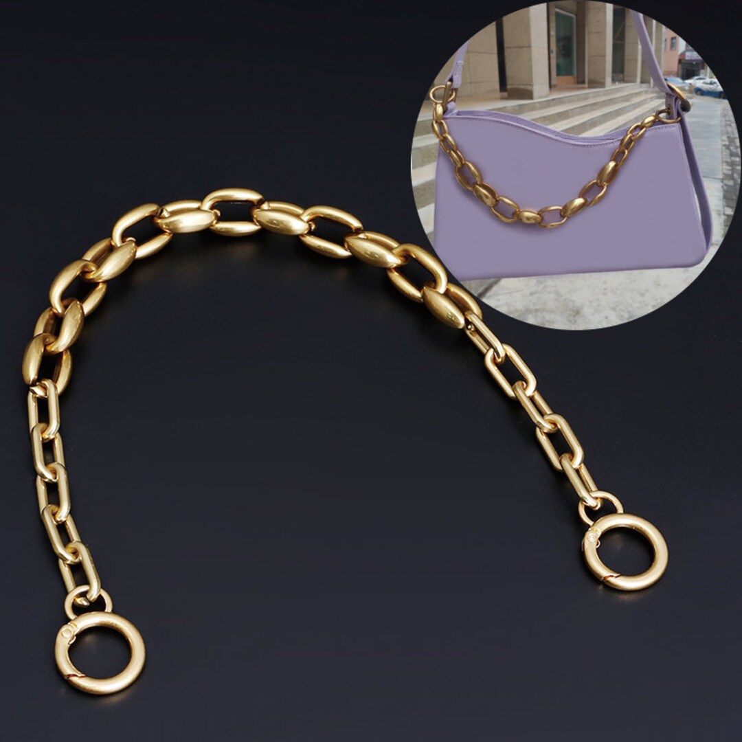 15mm Gold High Quality Purse Chain Strap,aluminum Alloy,metal Shoulder ...