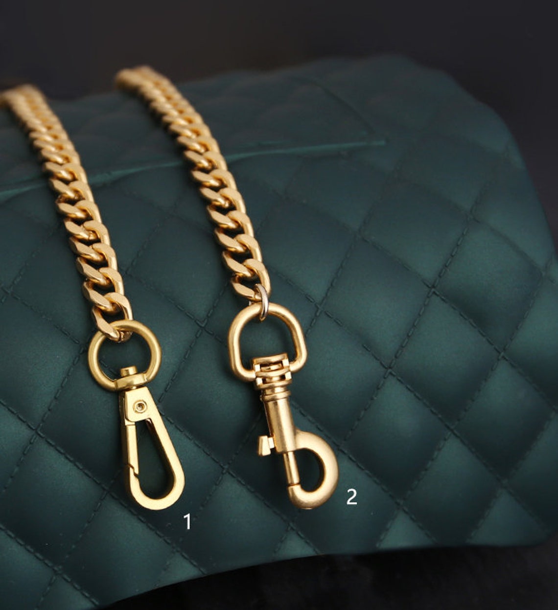 8mm Gold High Quality Purse Chain StrapMetal Shoulder Handbag | Etsy