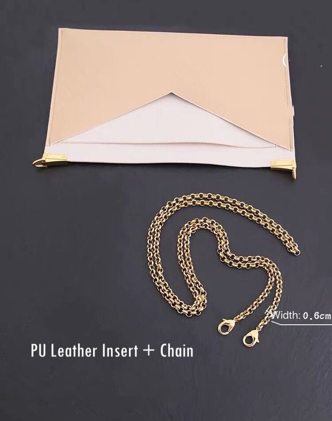 PU Leather Purse Organizer Insert Fit Kirigami Pochette 26 19 Handbag ...