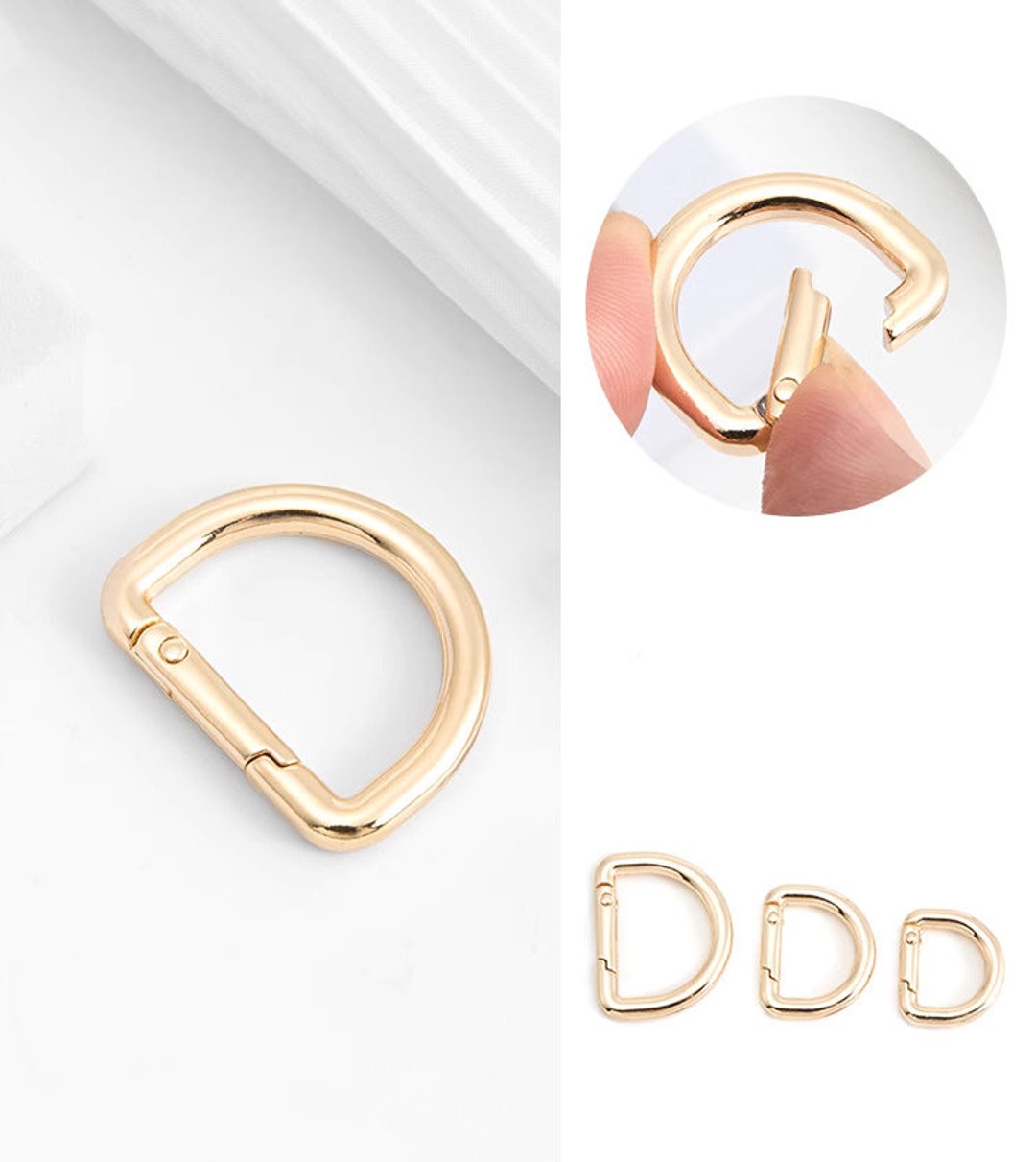 SET OF 2, D-ring Buckle Handbag Purse Bag Spring Hooks,metal Shoulder ...