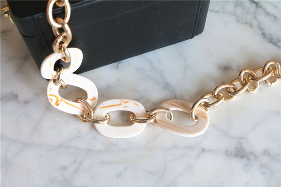 Acrylic High Quality Purse Chain Metal Shoulder Handbag - Etsy