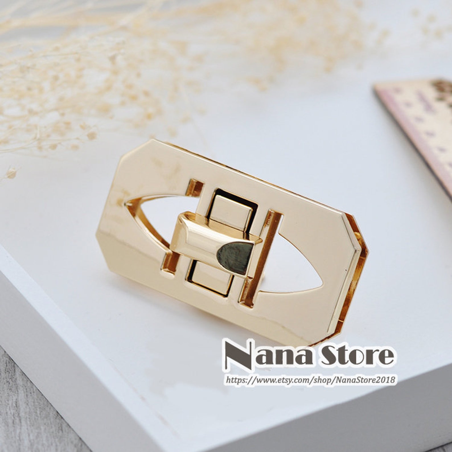 1pc Gold Metal Purse Lock Turn Lock Twist Lock Handbag Purse - Etsy