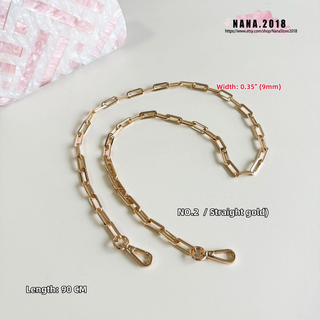 9mm Gold High Quality Purse Chain Strap,alloy and Iron,metal Shoulder ...