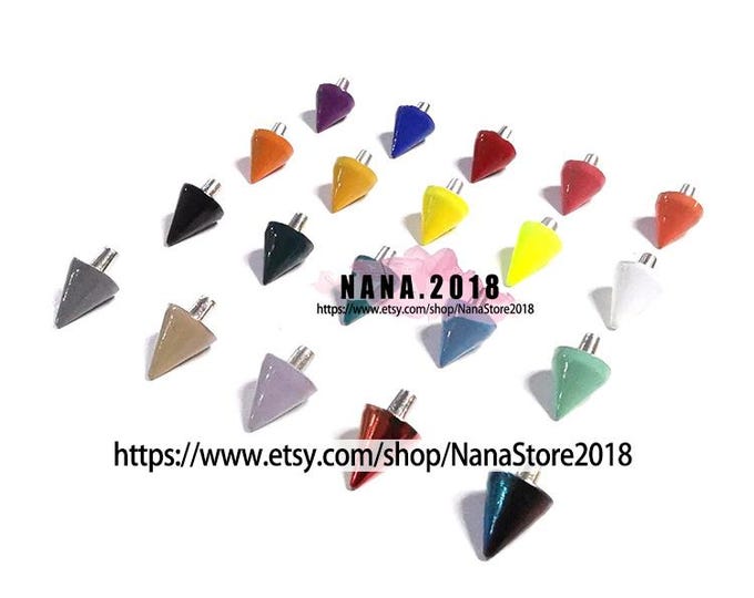 PACK of 20 Metal Spikes Silver Bullet Rivets Studs Leather Studs ...