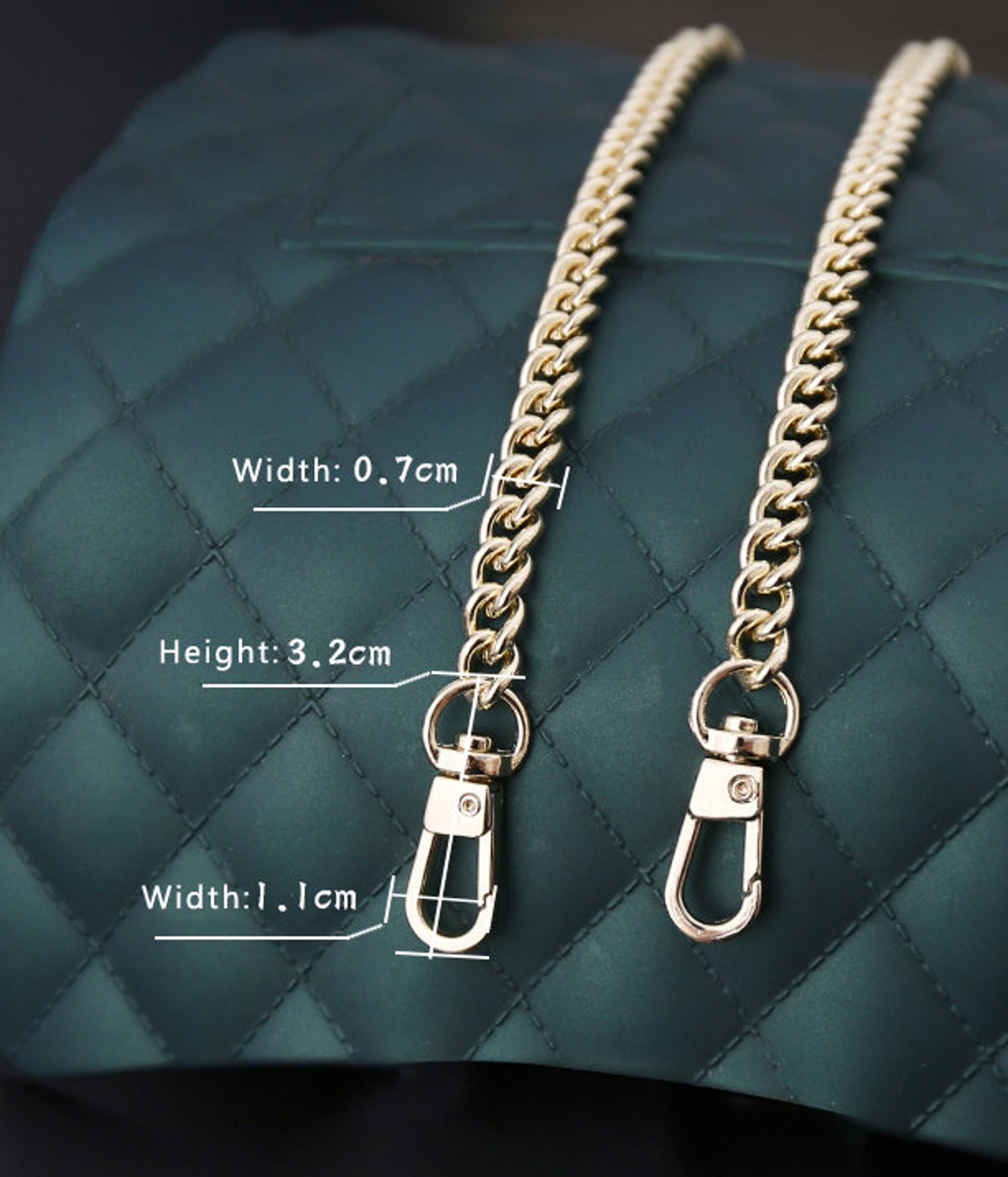 5 Color,7mm High Quality Purse Chain Strap,alloy and Iron, Metal ...