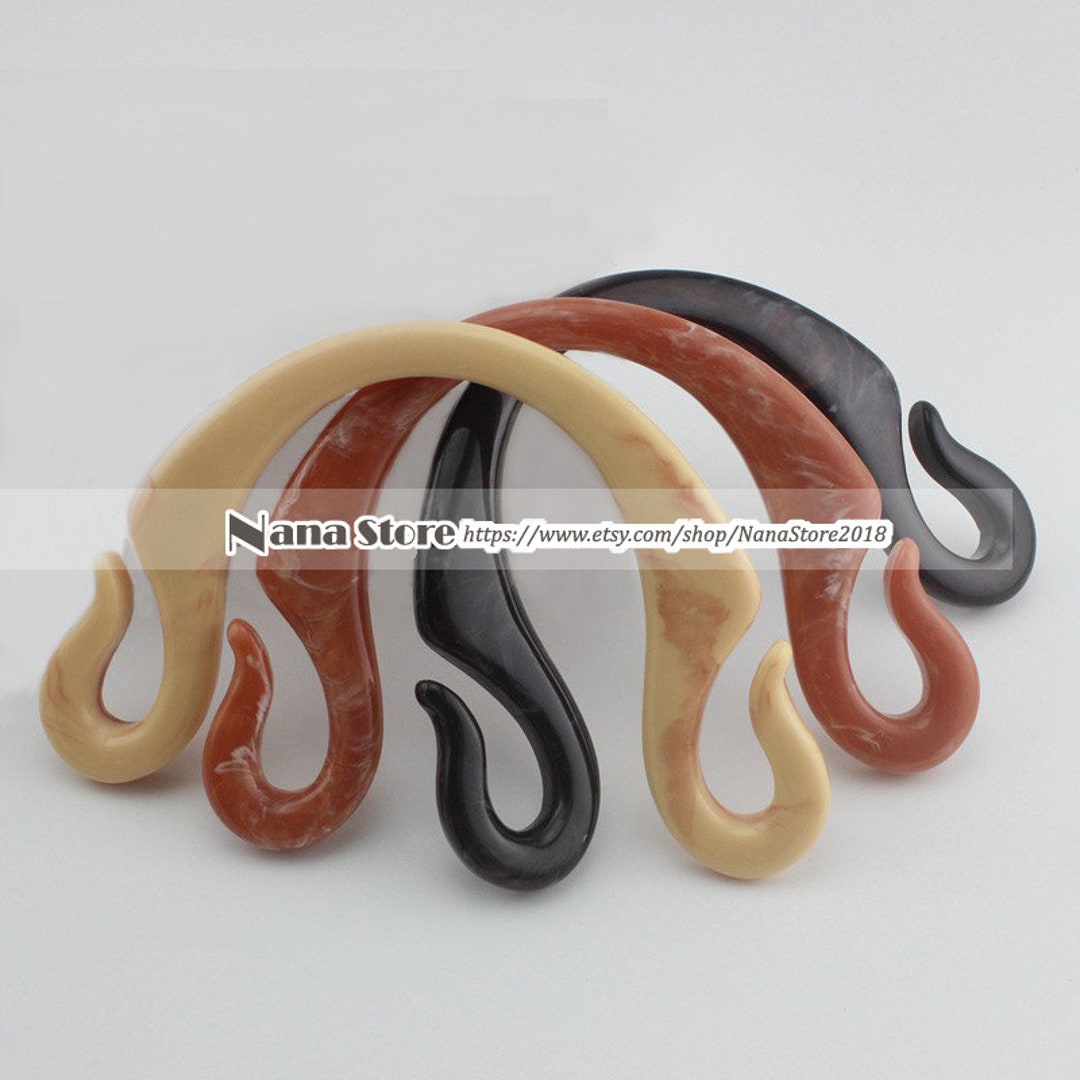 A Pair of 6.7 4.3 Inch Resin Handles for Bag Handcraft - Etsy