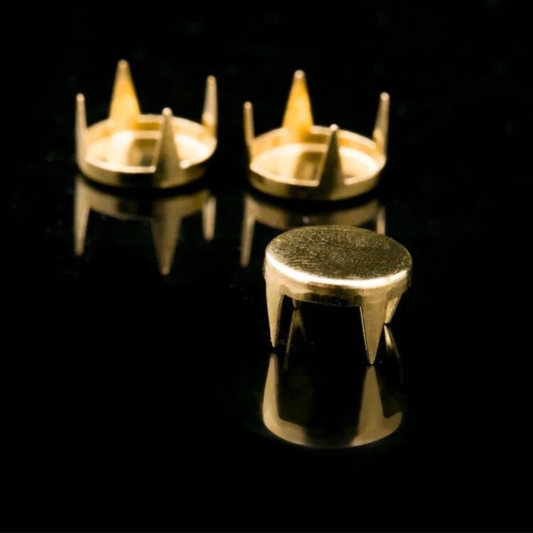 PACK of 100 Flat Head Round Claw Rivets Studs Leather Studs | Etsy