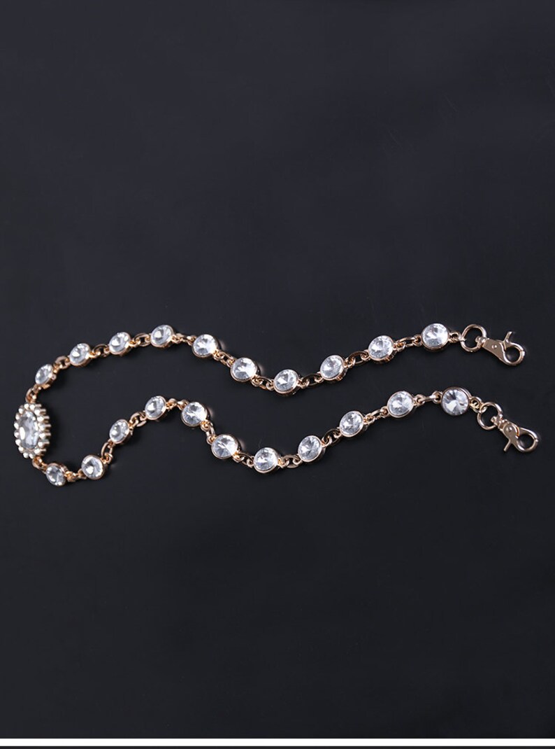 White Crystal High Quality Purse ChainAlloy and Crystal | Etsy