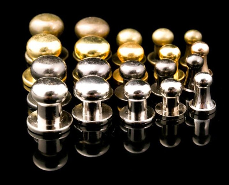 PACK of 20 Metal Spikes 4color Rivets Studs Leather Studs | Etsy