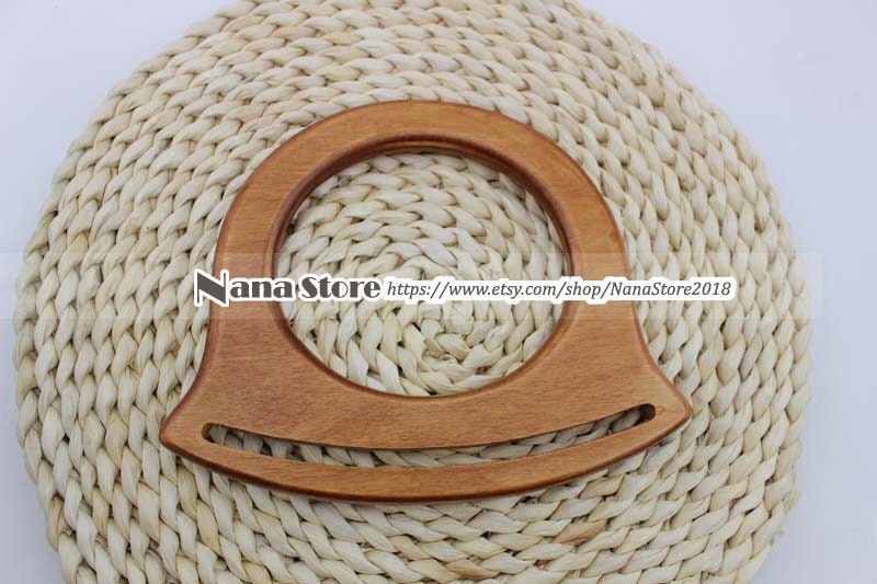 A Pair of 15 18.2cm Wooden Handles for Bag Handcraft - Etsy
