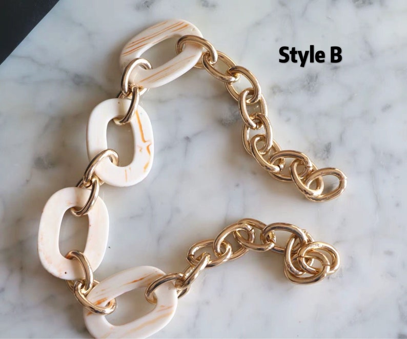 Acrylic High Quality Purse Chain Metal Shoulder Handbag - Etsy