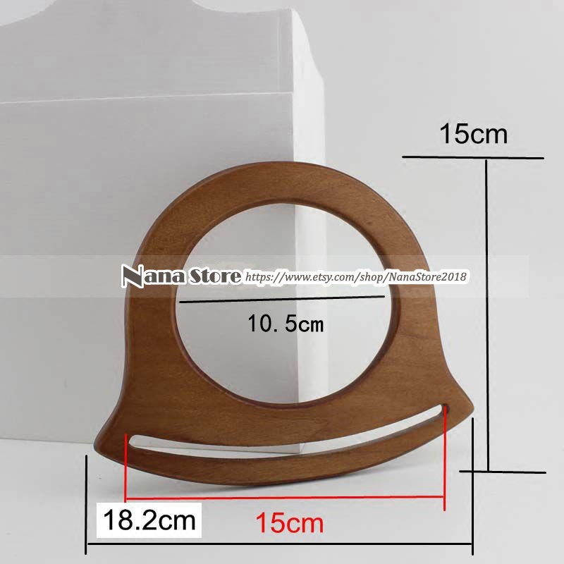 A Pair of 15 18.2cm Wooden Handles for Bag Handcraft - Etsy