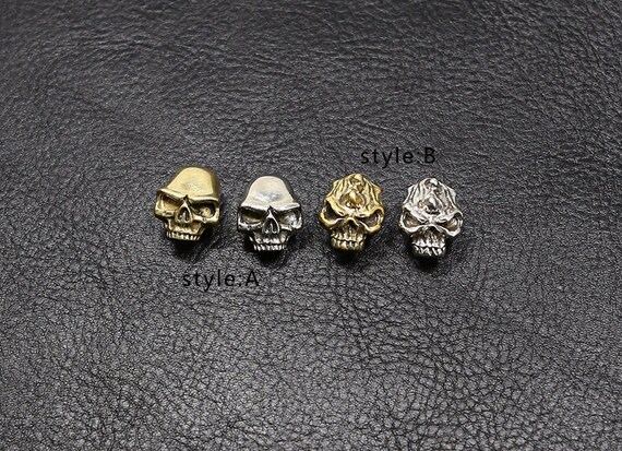 PACK of 2 Copper Skull Rivets Studs Leather Craft Decorative | Etsy