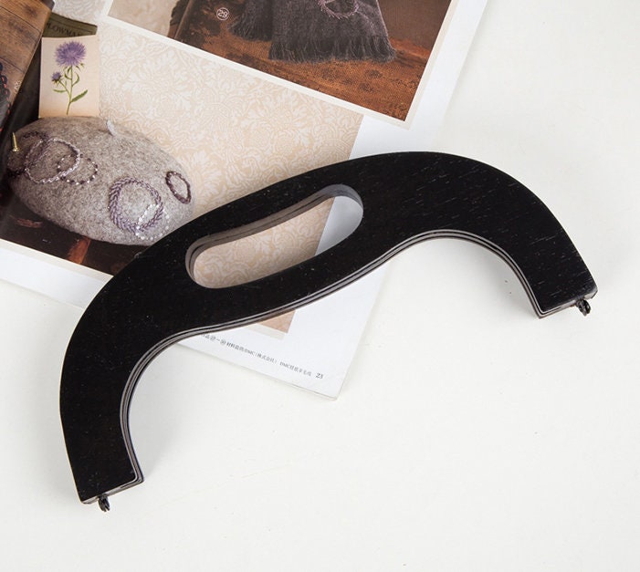 4color 25cm Wooden Handles for Bag Handcraft Material for | Etsy