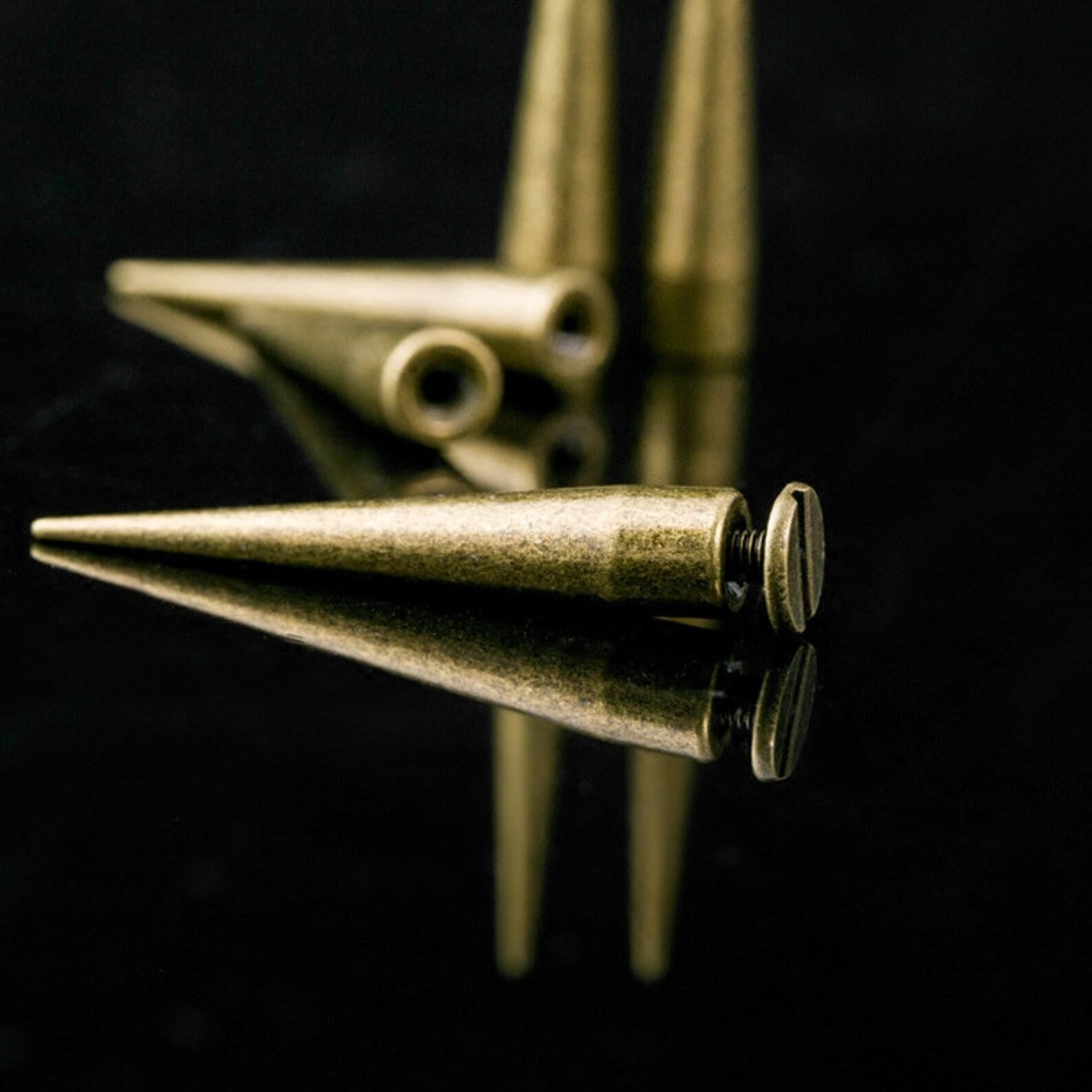 PACK of 5 Metal Spikes Purple Bullet Rivets Studs Leather - Etsy