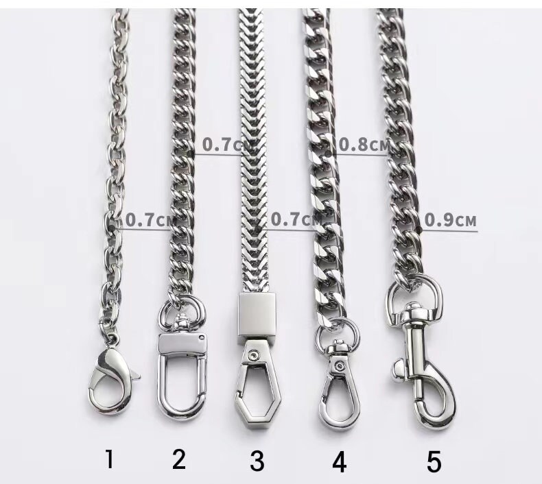 Silver High Quality Purse Chain Strapalloy and Iron Metal - Etsy