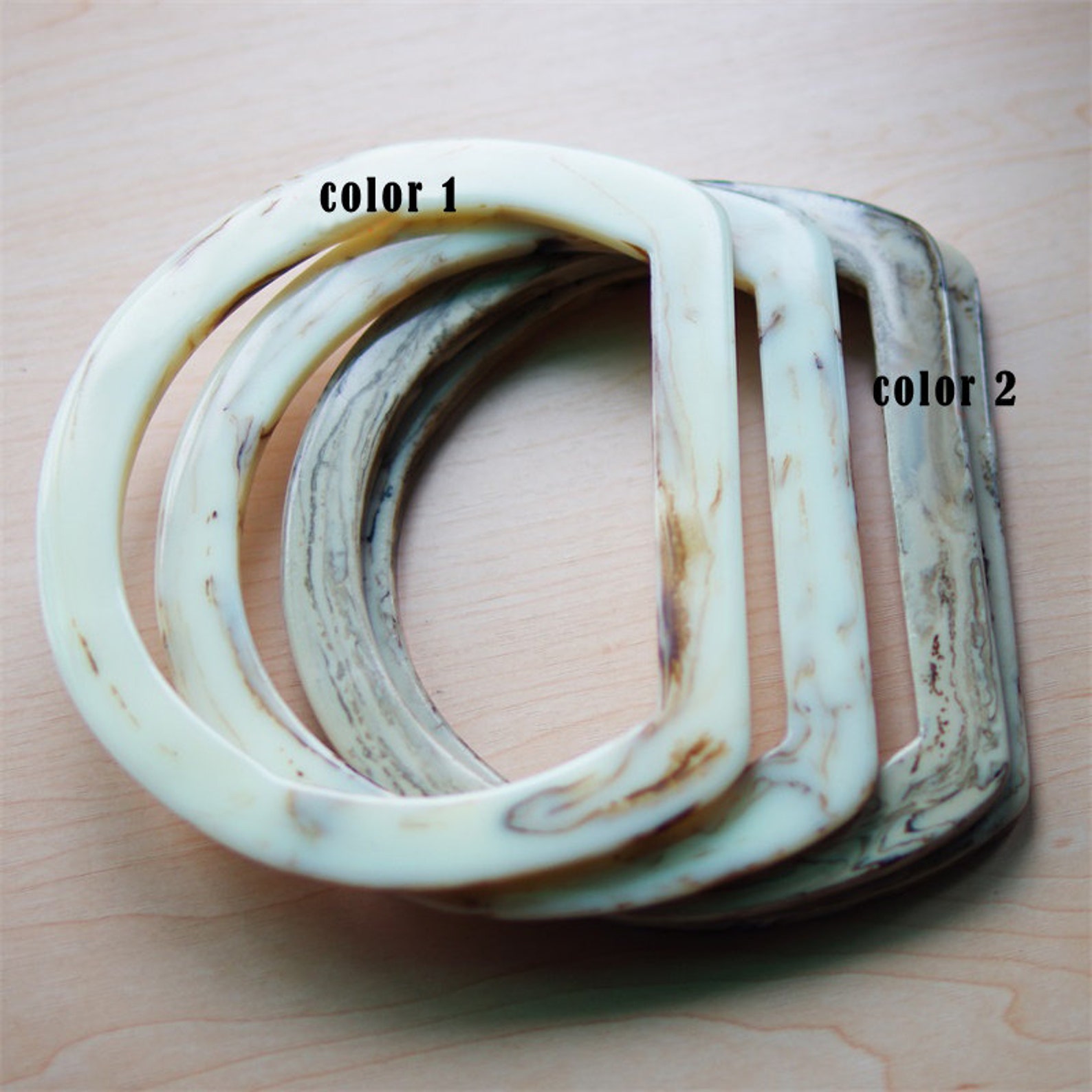 A Pair of 5.7 5 Inch Resin Handles for Bag Handcraft - Etsy