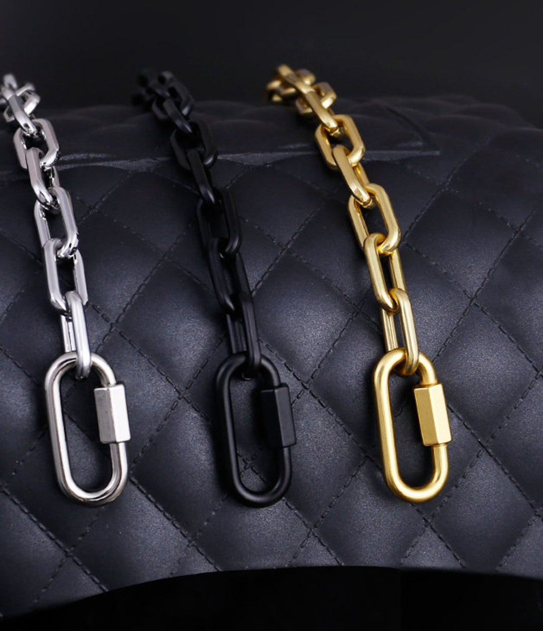 3 Color,9 Mm High Quality Purse Chain Strap,alloy and Iron, Metal ...