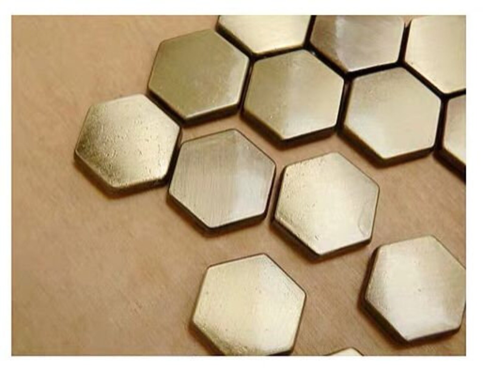 PACK of 10 Metal Brass Hexagon Rivets Studs Leather Studs | Etsy