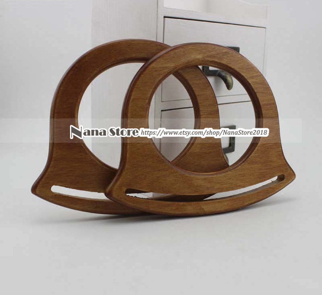 A Pair of 15 18.2cm Wooden Handles for Bag Handcraft - Etsy