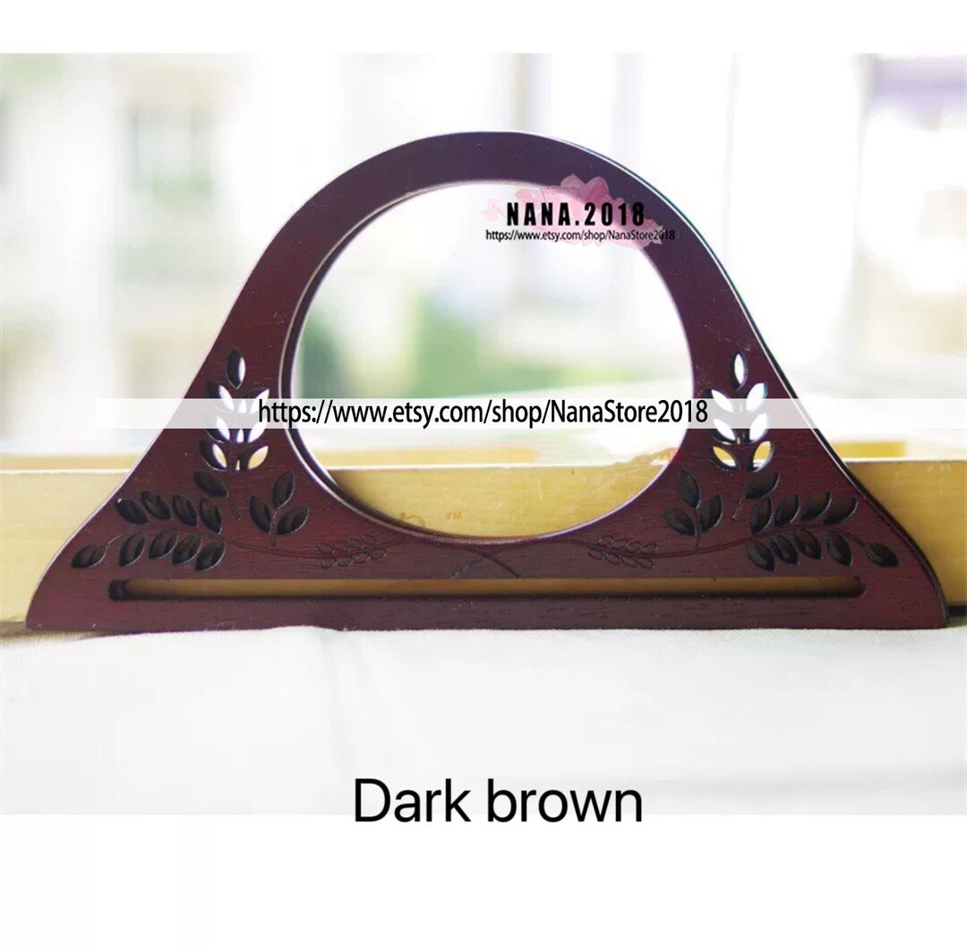 A Pair of 25cm Wooden Handles for Bag, Handcraft Material for Handbag ...