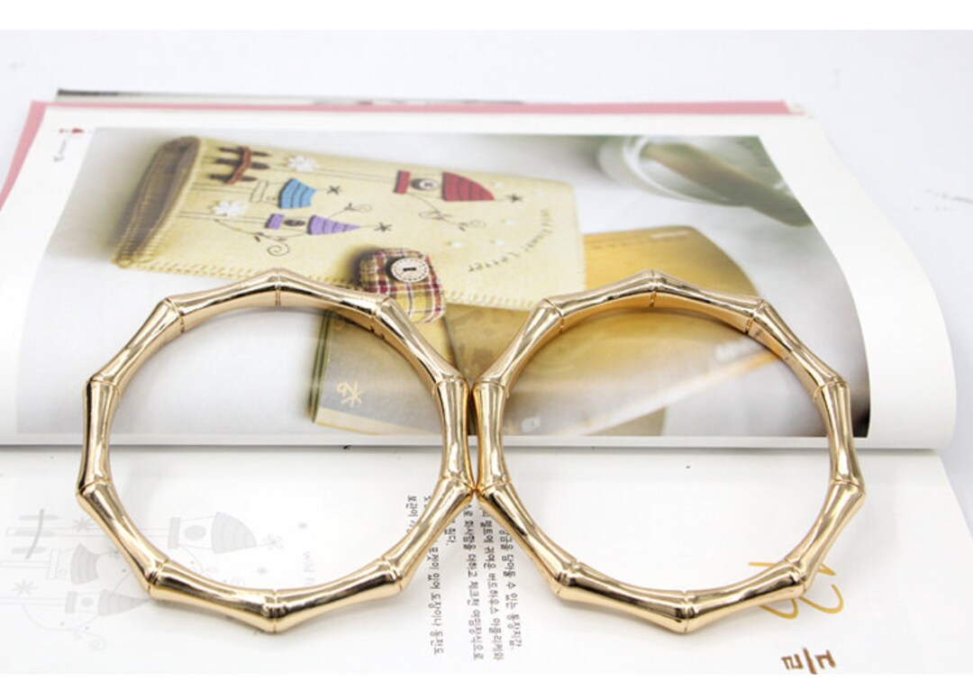 A Pair of Gold Purse Frame Metal Purse Handle Handbag Frame - Etsy